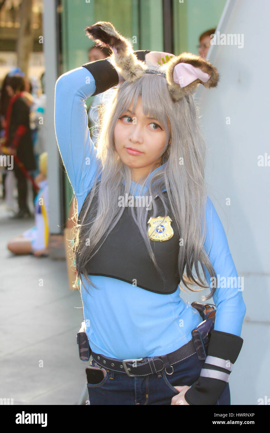 Bangkok - Feb 12: An unidentified Japanese anime cosplay pose on ...