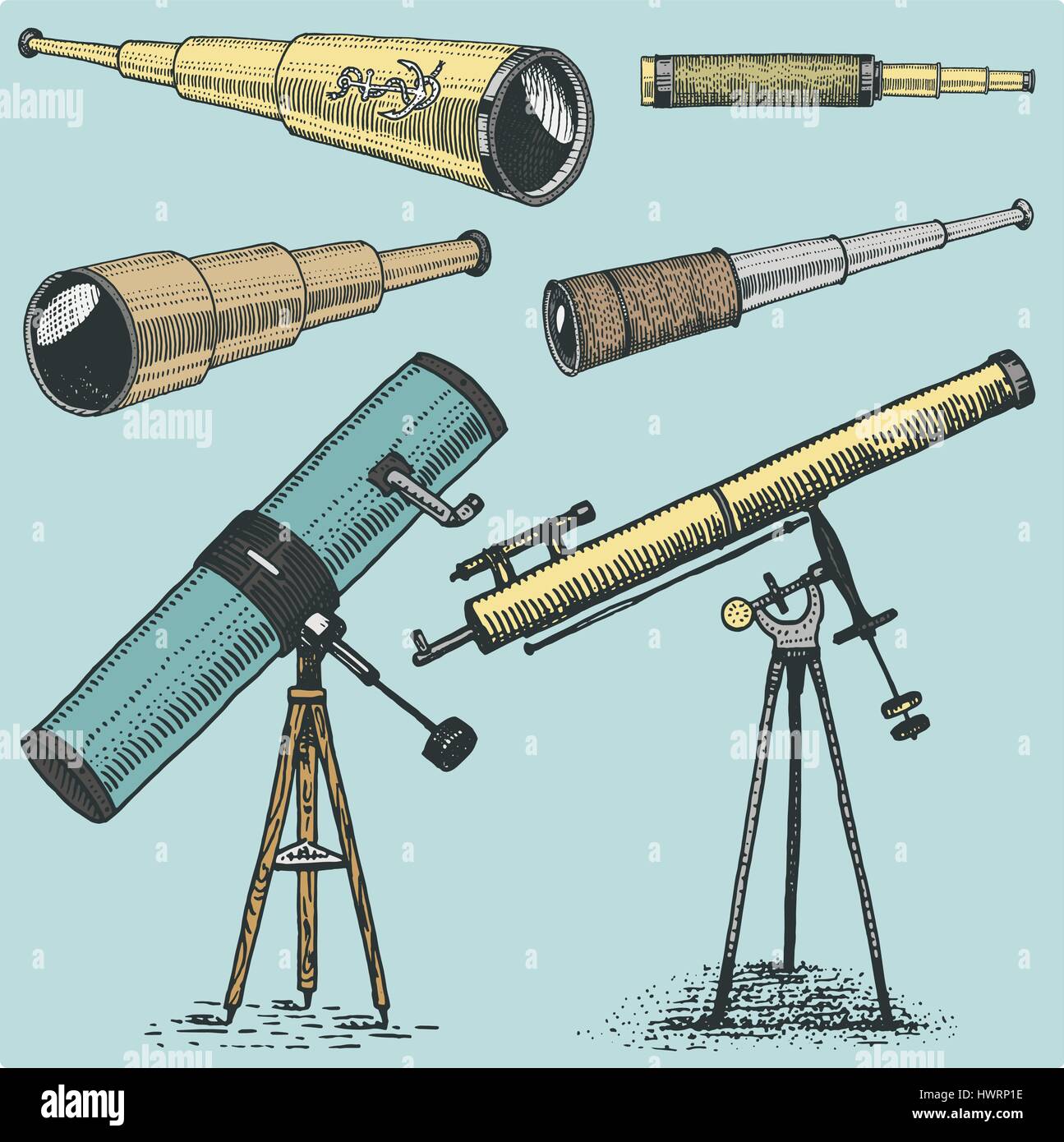 Telescope Drawing Realistic