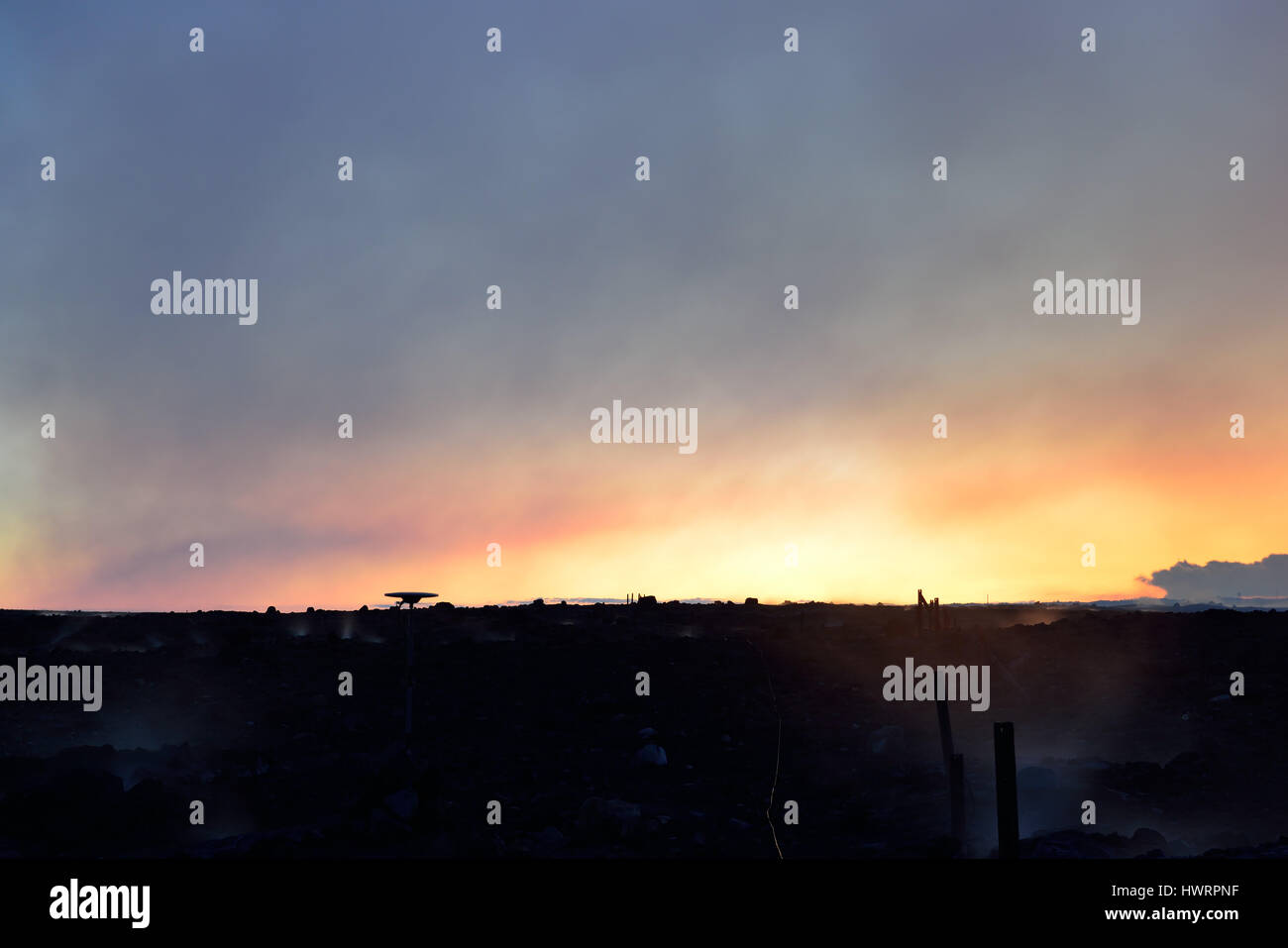 Erupting volcano in Hawaii Volcanoes National Park, Big Island, Hawaii ...