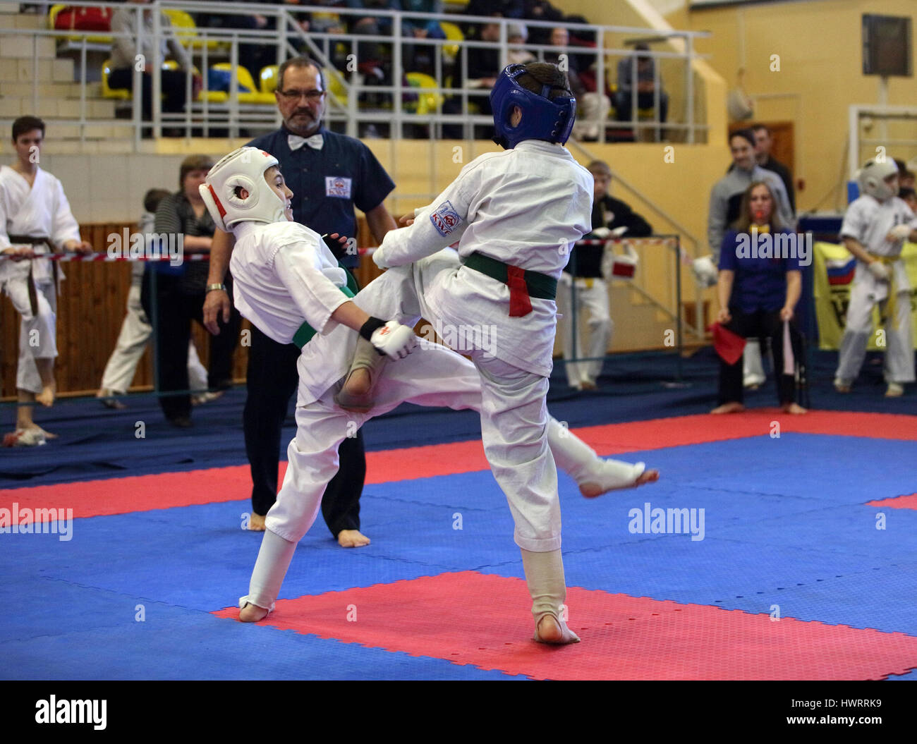 Kyokushin Karate Kid Championship Russia 2017 Stock Photo - Alamy