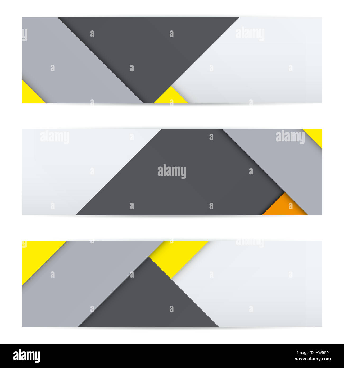 Colorful Banner of Unusual modern material design. Flat geometric style ...