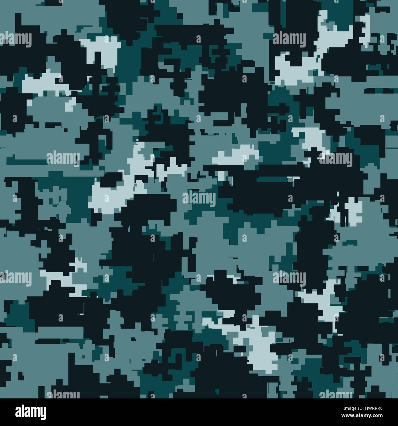 Digital pixel camouflage seamless patterns. Texture Illustration ...