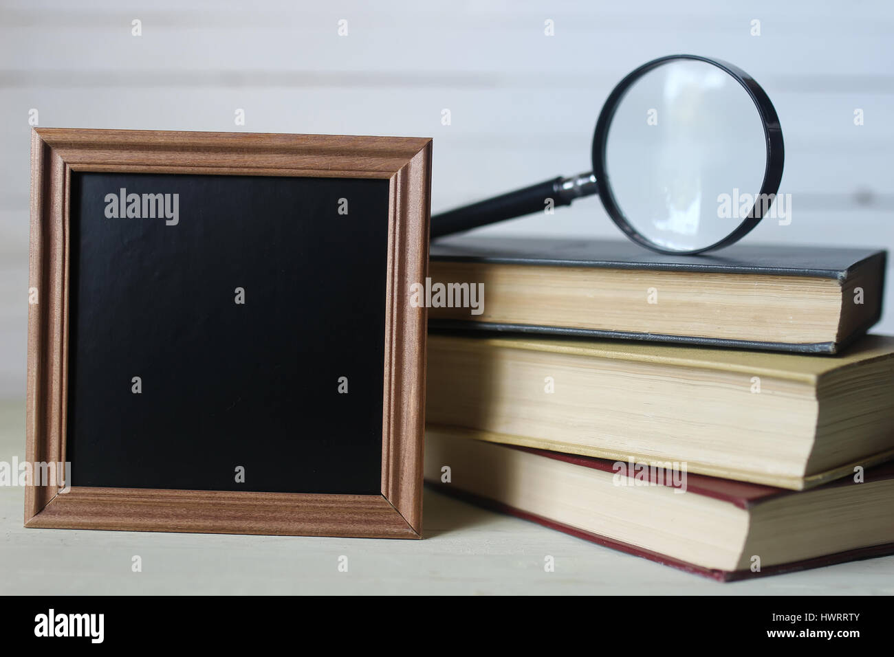 Alarm clock frame books hi-res stock photography and images - Alamy