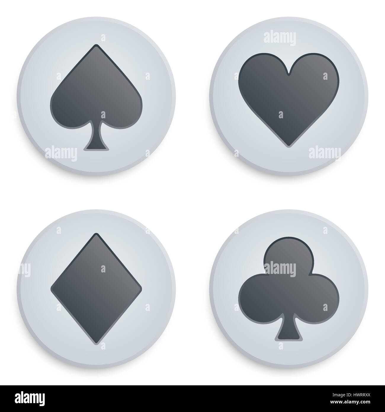Poker icons hi-res stock photography and images - Alamy