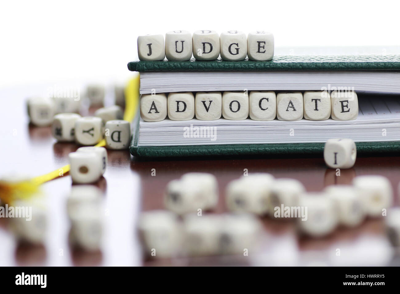 cube text law and judge Stock Photo - Alamy