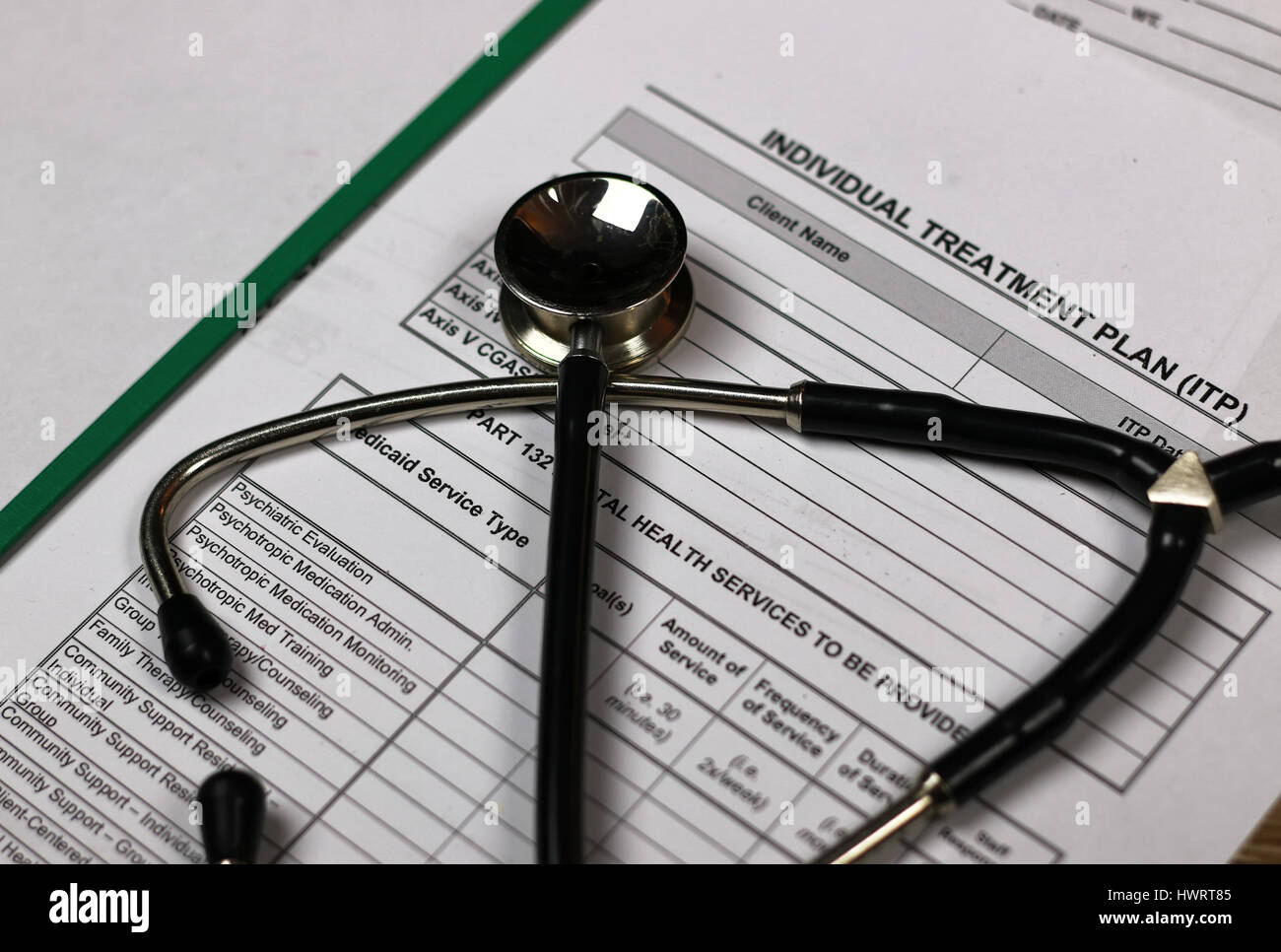 prescription recipe cardiologist stethoscope Stock Photo - Alamy