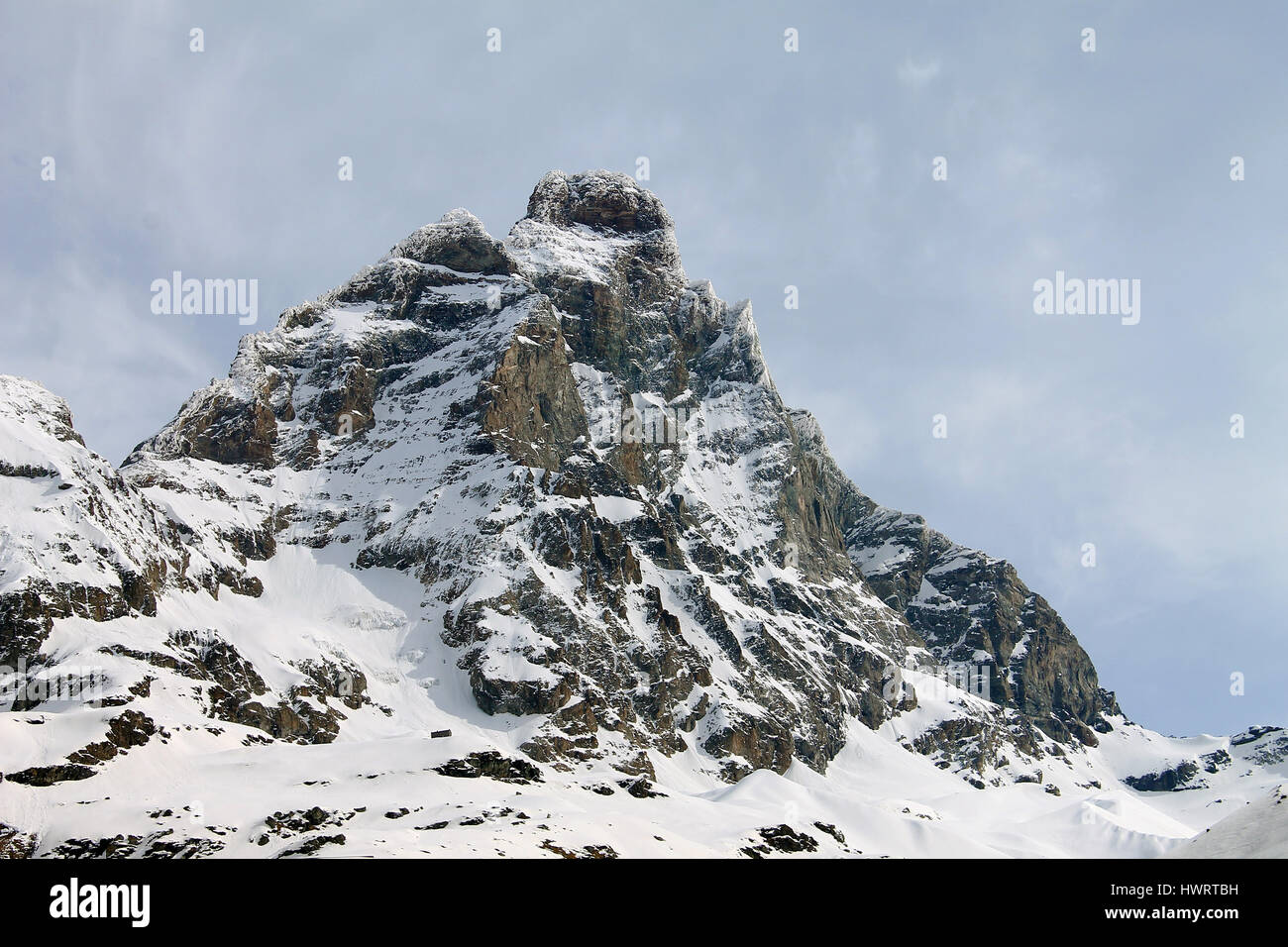 Matterhorn Monte Cervino from italian side Stock Photo - Alamy