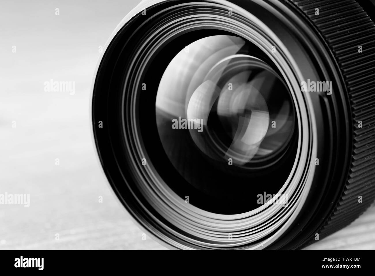 lens reflection black and white photo Stock Photo - Alamy