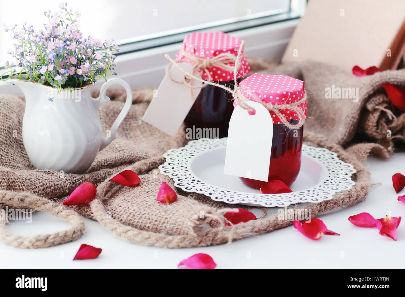 rustic homemade jam Stock Photo - Alamy