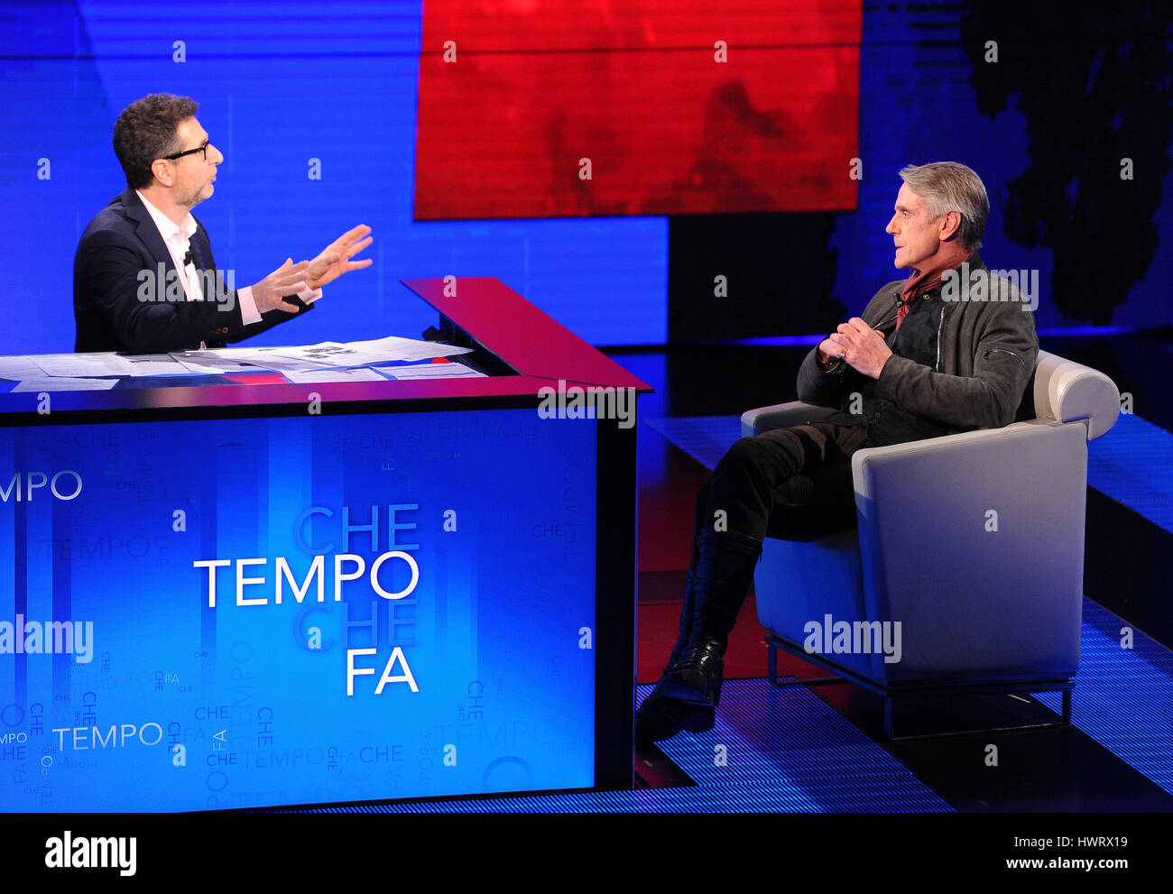 Celebrities appear on Italian TV show 'Che tempo che fa' Featuring ...