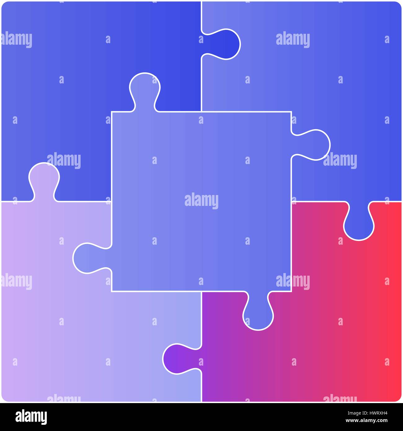 Puzzle set. Vector illustration Stock Vector Image & Art - Alamy
