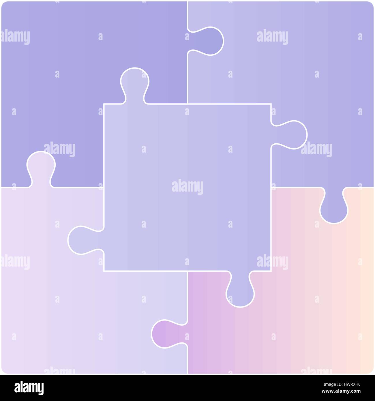Puzzle set. Vector illustration Stock Vector Image & Art - Alamy