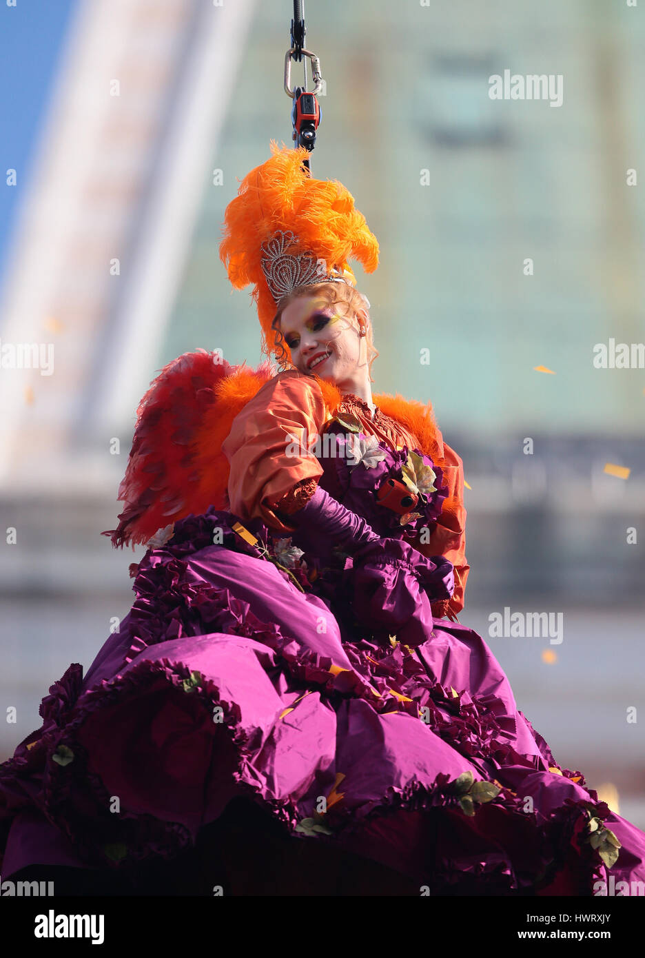 The Flight of the Angel at the Carnival of Venice 2017 (Italian ...