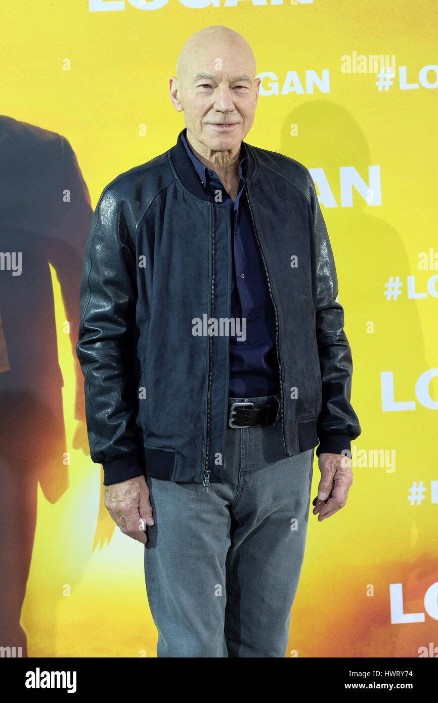 Sir Patrick Stewart attending a photocall for 'Logan' at the Vilamagna ...