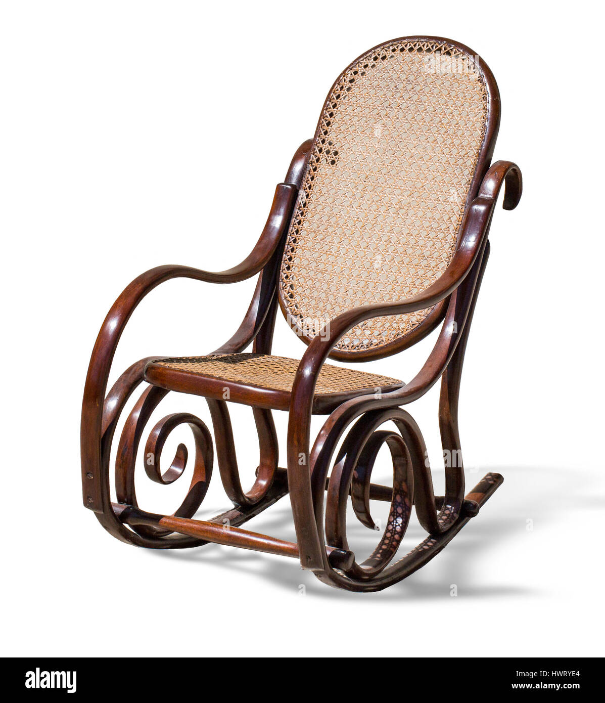 rocking chair isolated on white background Stock Photo - Alamy