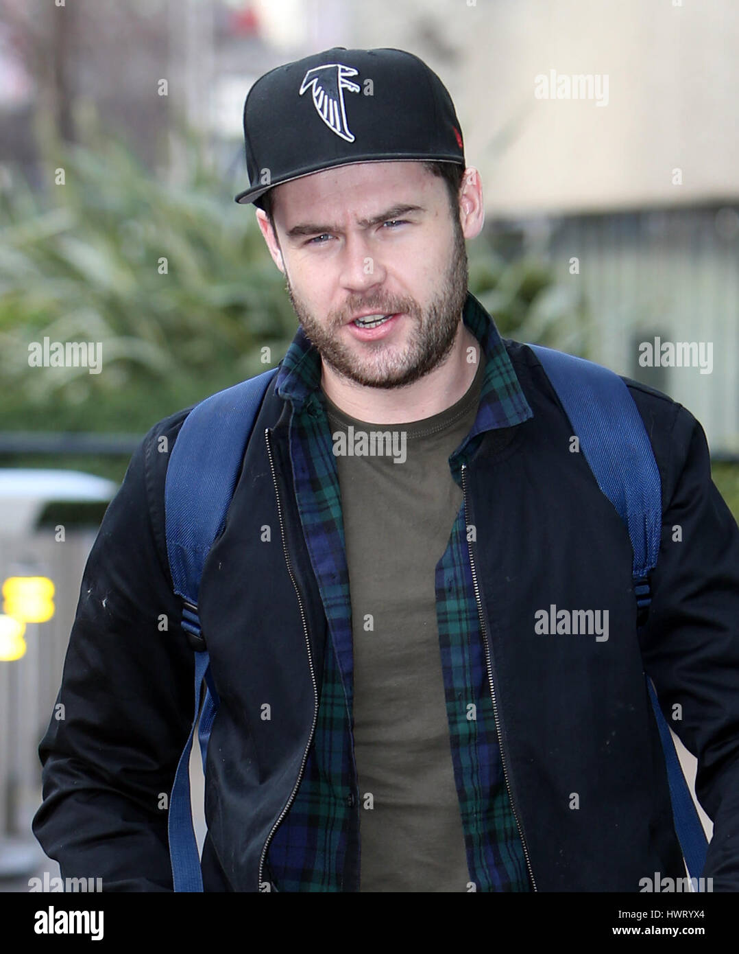 Danny Miller outside ITV Studios Featuring: Danny Miller Where: London ...