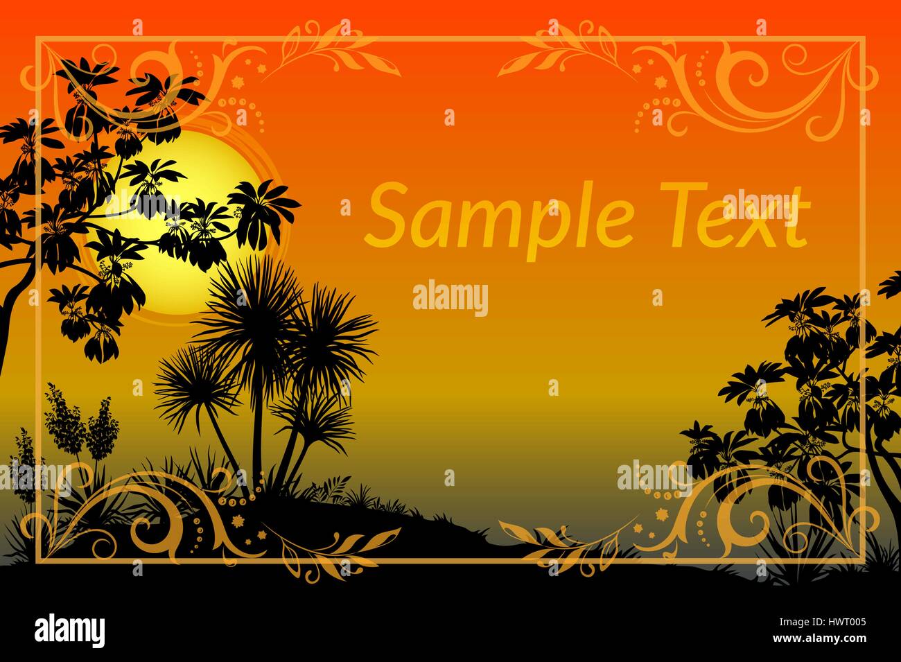 Tropical yucca plant Stock Vector Images - Alamy