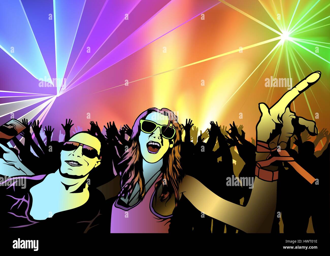 Dance Party Background Stock Vector Image & Art - Alamy
