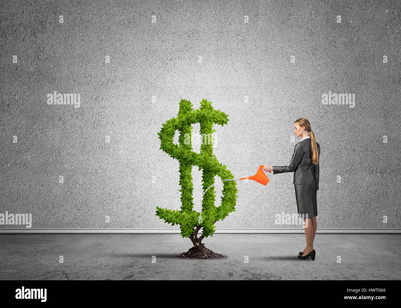 Make your money grow Stock Photo - Alamy