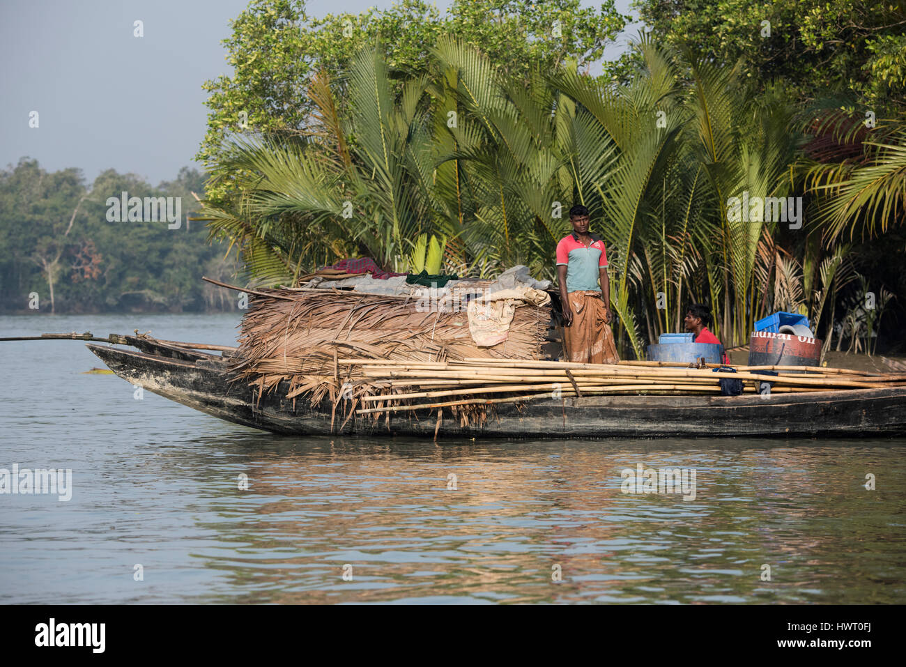 Bangladesh, The Sundarbans, Sundarban National Park. Waterways between ...