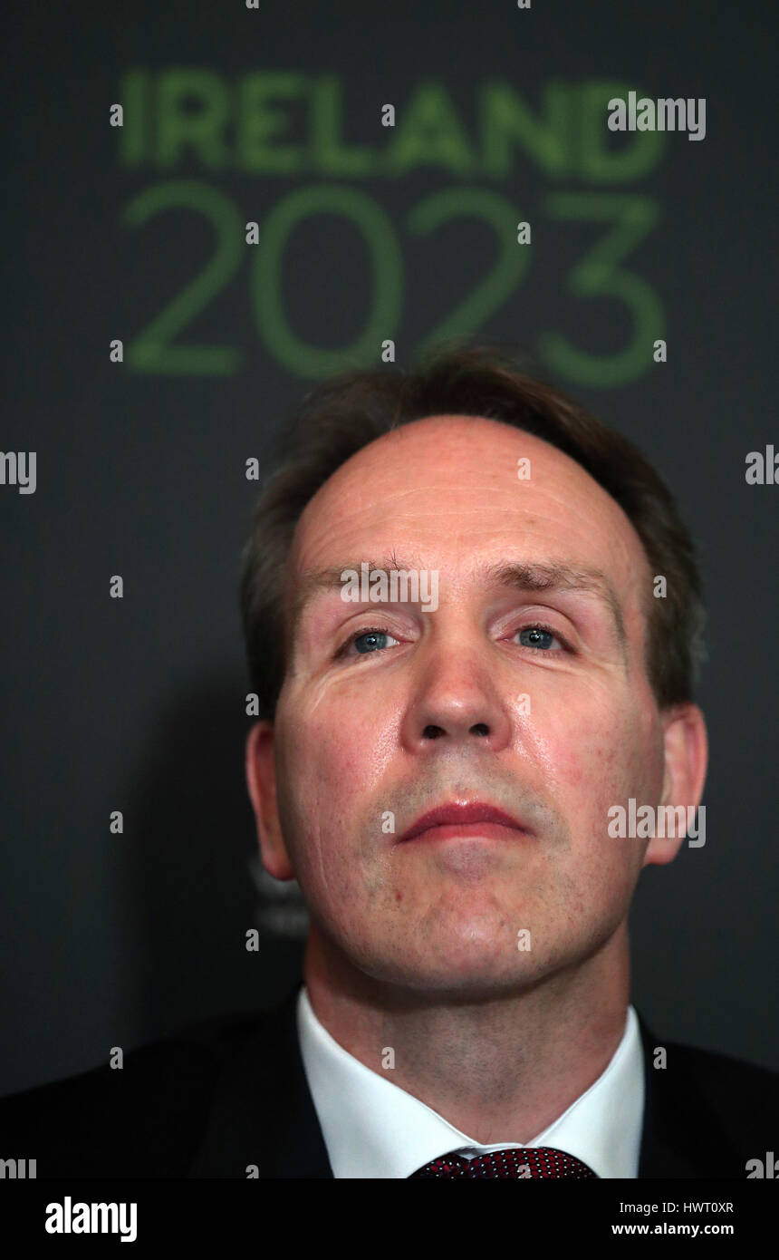 Kevin Potts, Ireland 2023 Oversight Board, during a press conference at ...