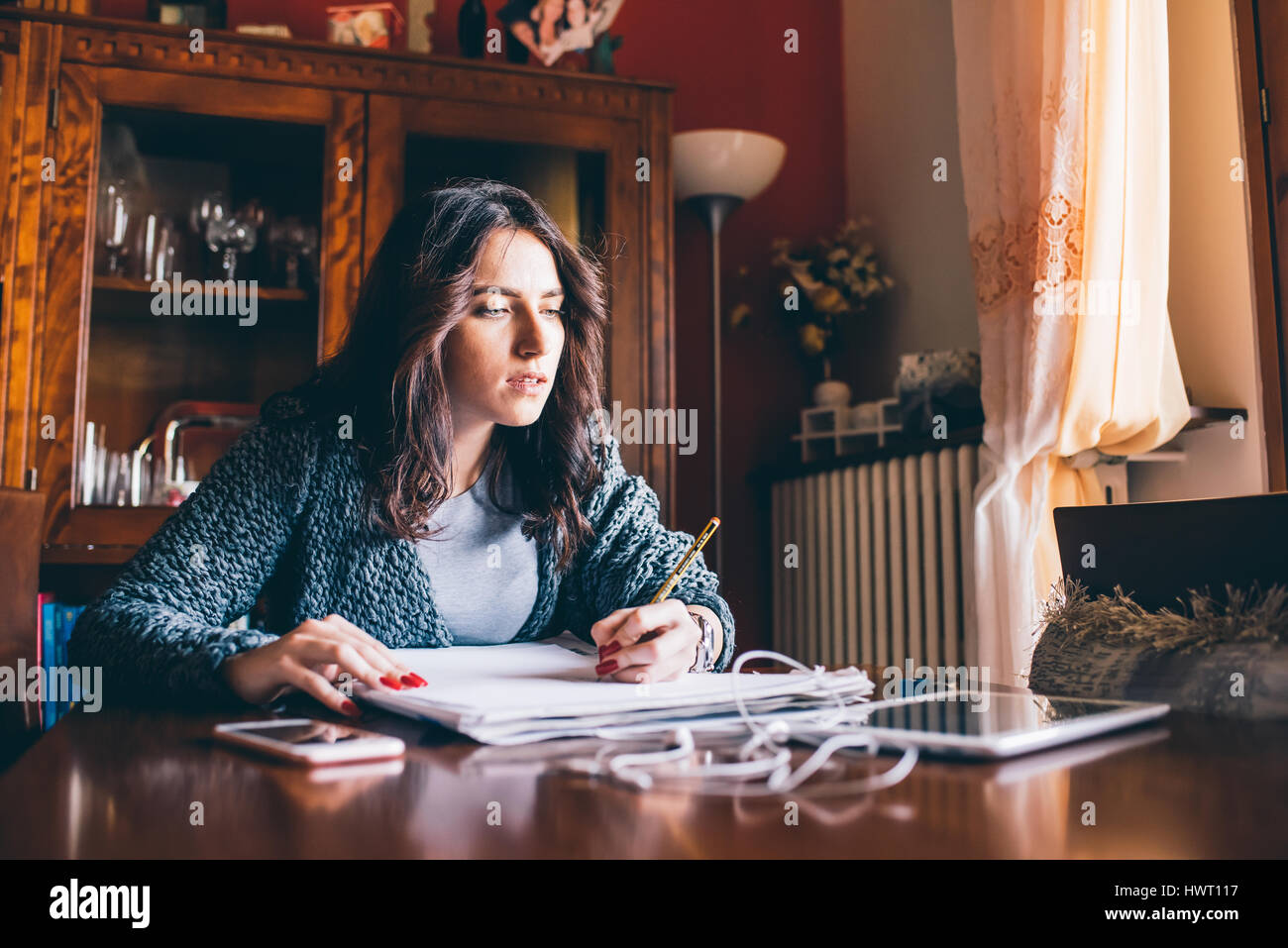 Creative artist drawing authentic inspiration hi-res stock photography ...