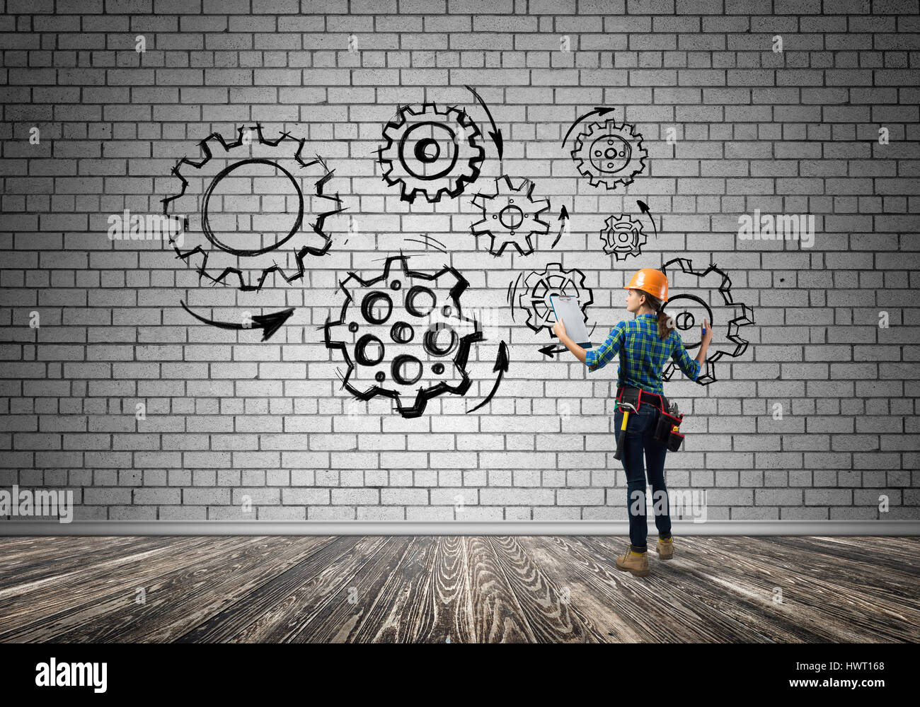 Industrial construction and maintenance Stock Photo - Alamy