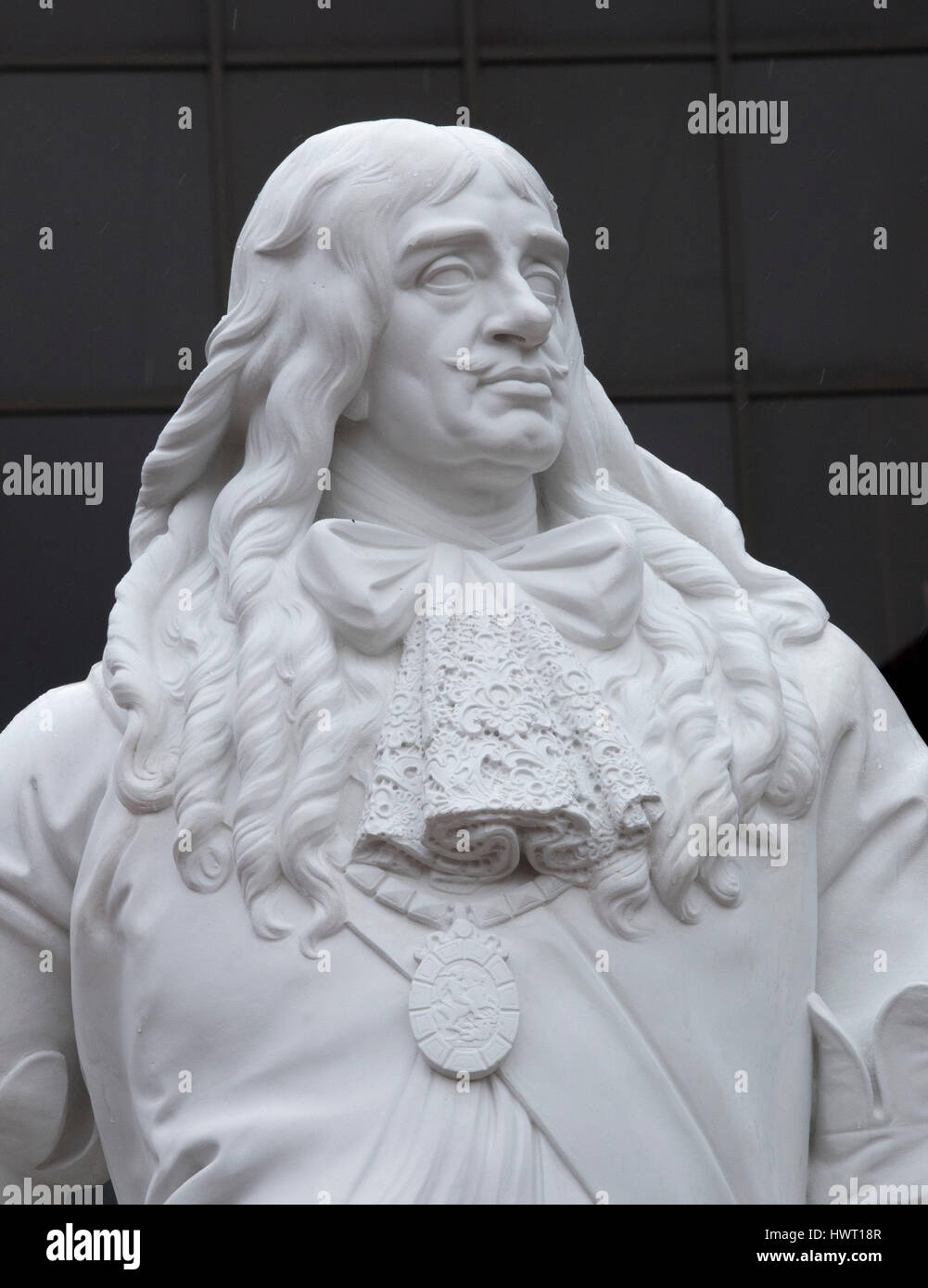 The statue of King Charles II which was unveiled by the Duchess of ...