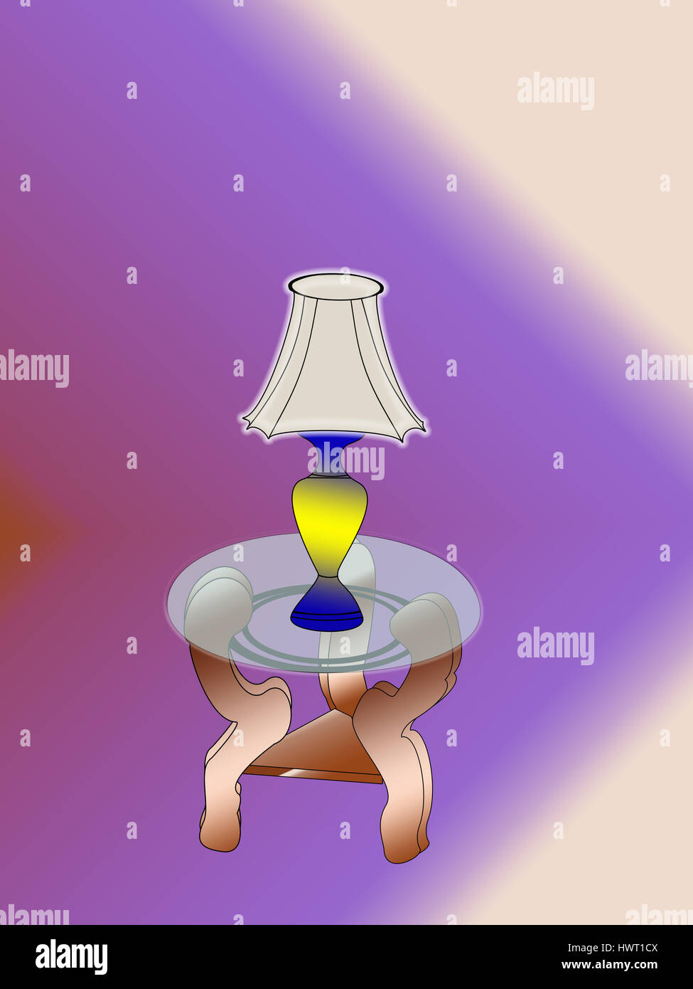 The table lamp Stock Photo - Alamy