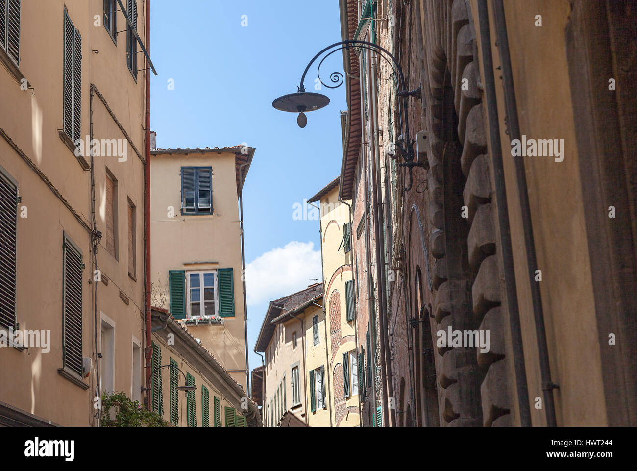 Lucca city buildings, Italy Stock Photo - Alamy