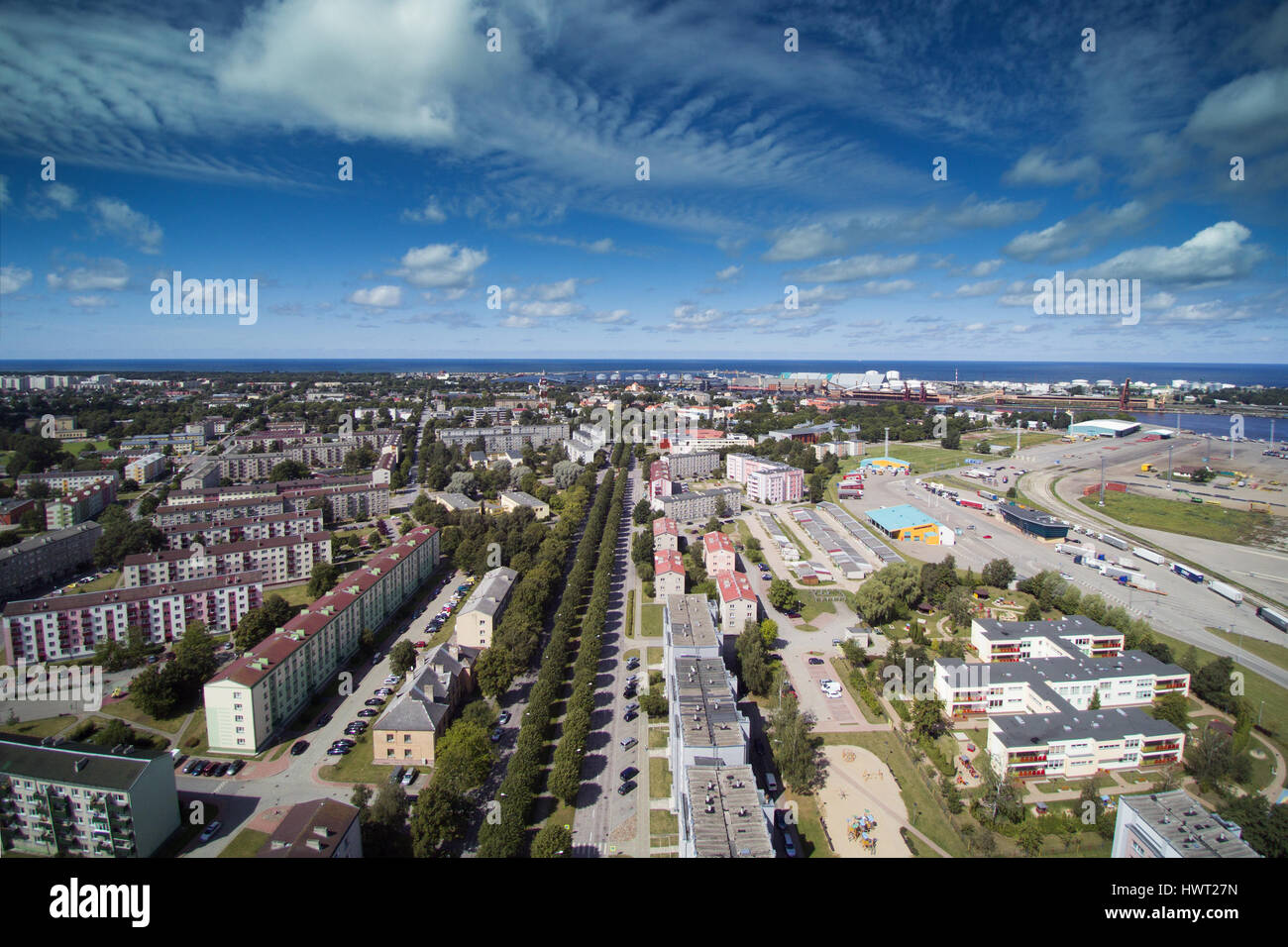 Ventspils aerial view hi-res stock photography and images - Alamy