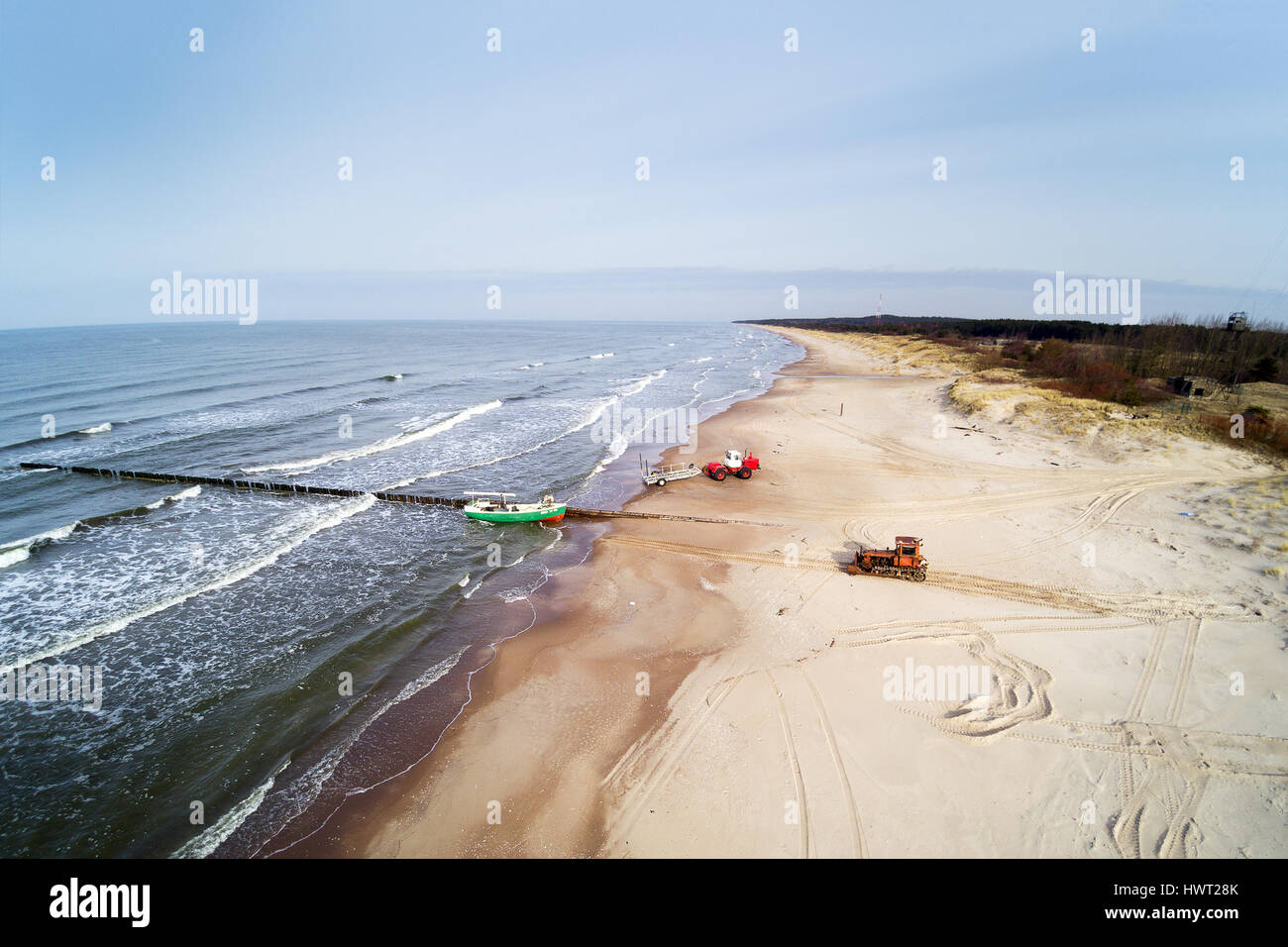 Baltic sea coast in early spring, Latvia Stock Photo - Alamy