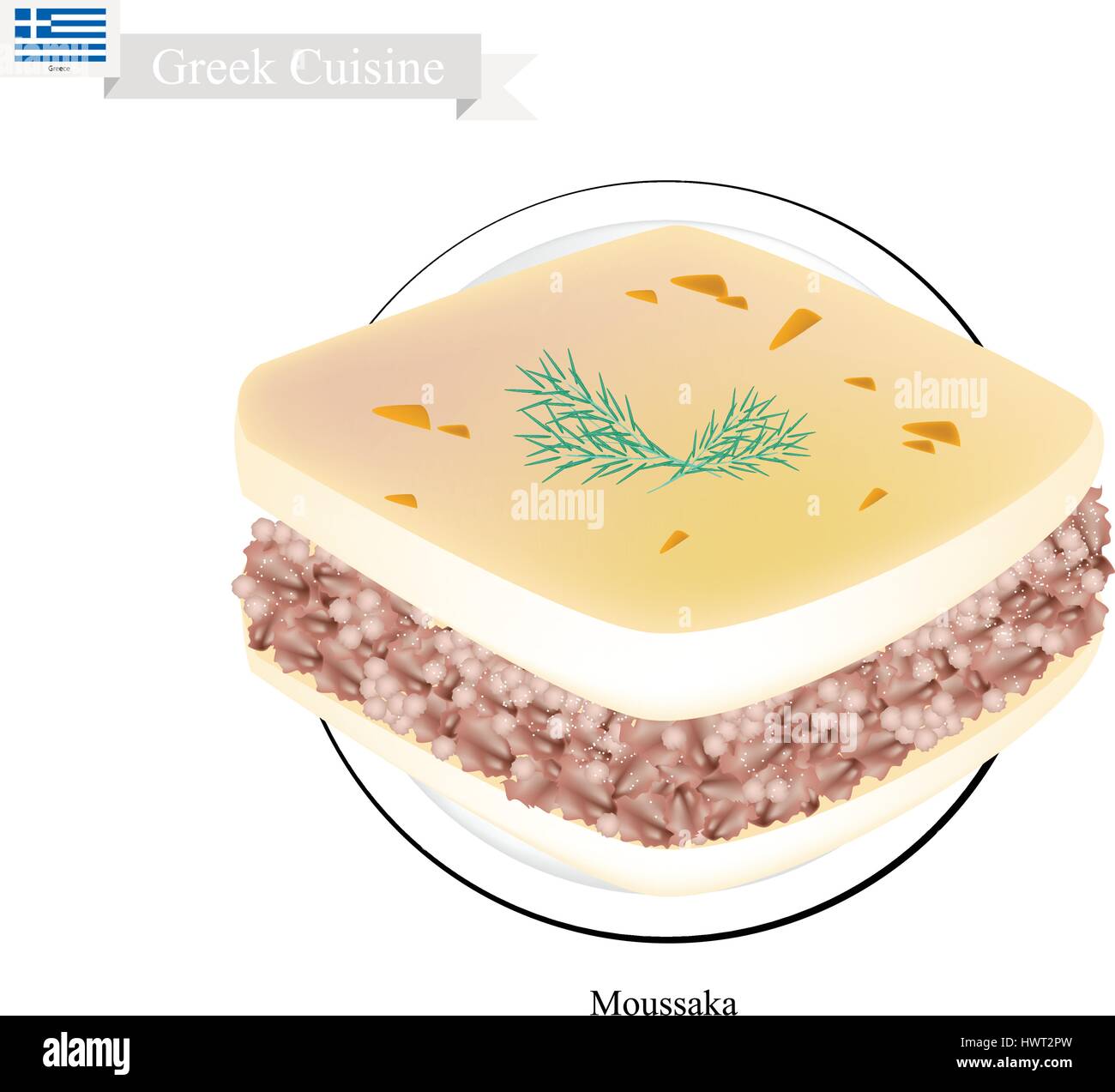 Traditional musaka Stock Vector Images - Alamy