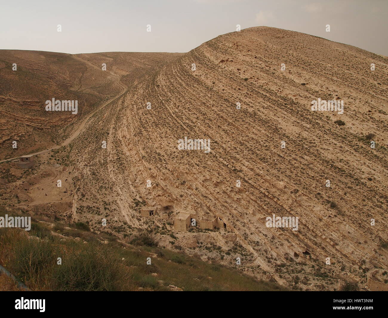 View at landscape from Montreal castle, Shobak, Jordan. Looks like ...