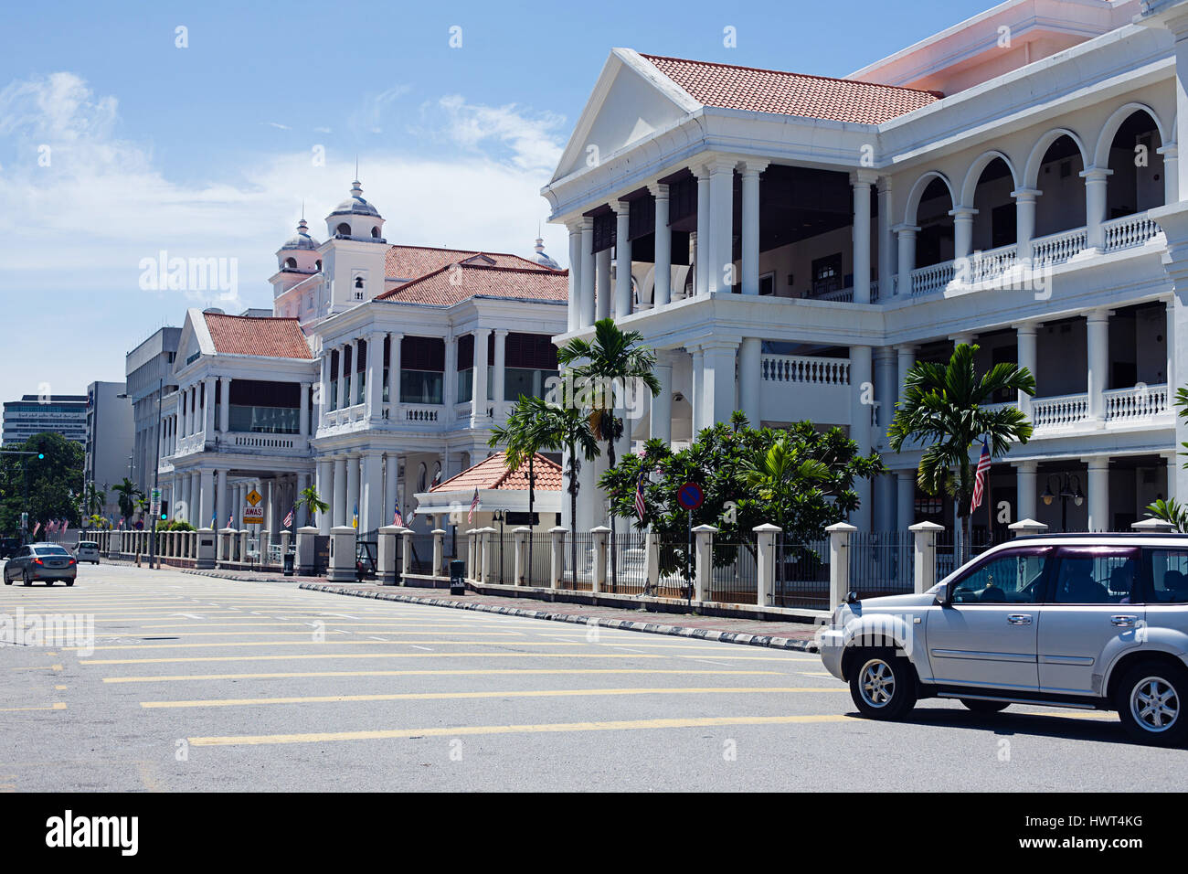 Penang, Malaysia heritage architecture narrow streets cityscape Stock ...