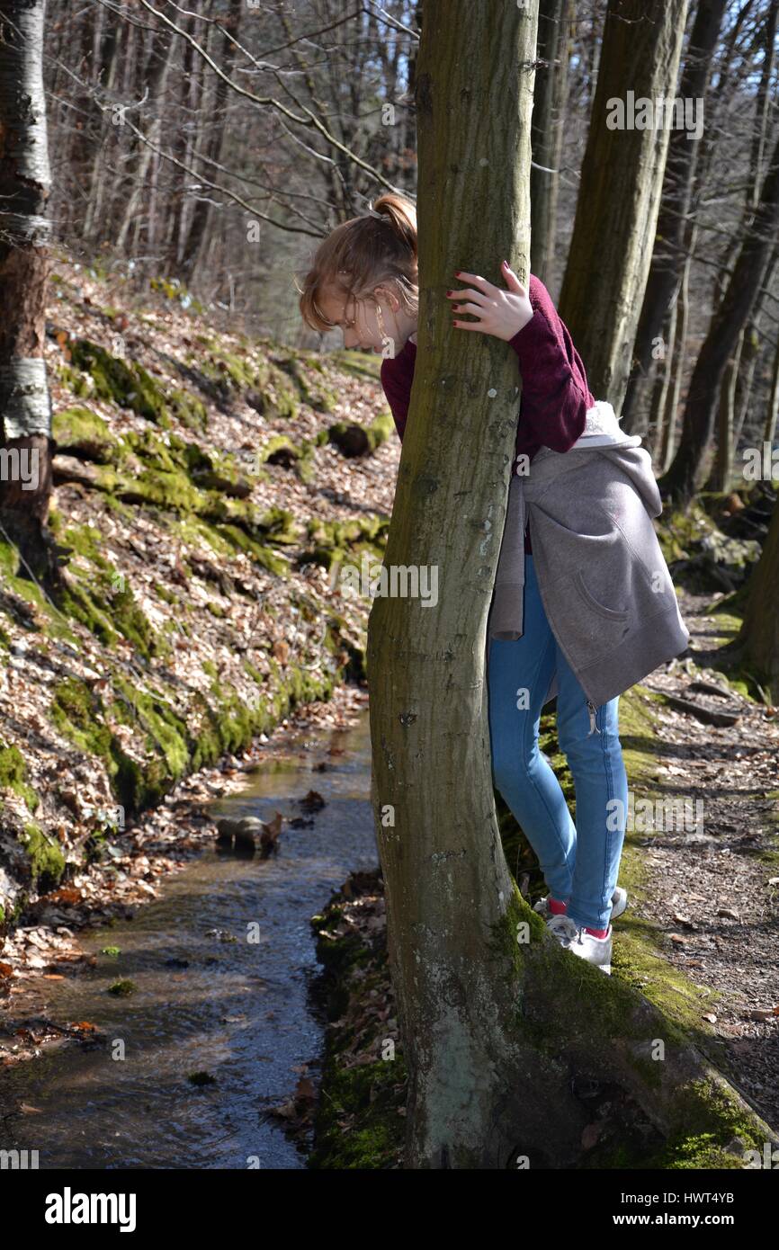 Girl in the brook hi-res stock photography and images - Alamy