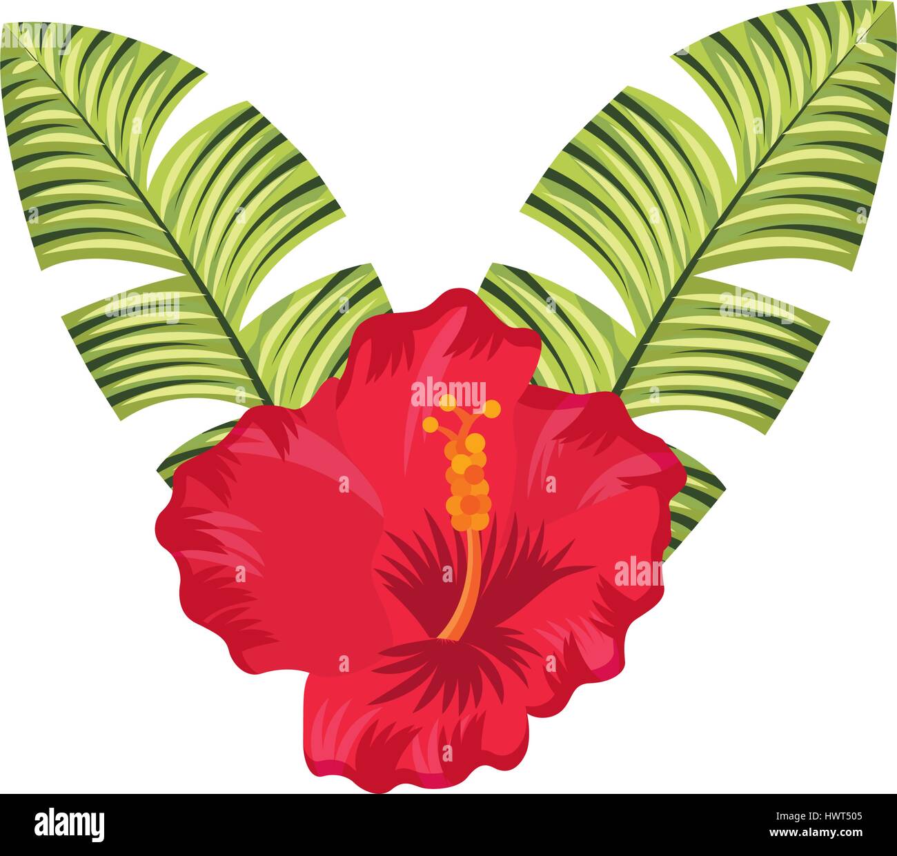 exotic and tropical flower icon Stock Vector Image & Art - Alamy