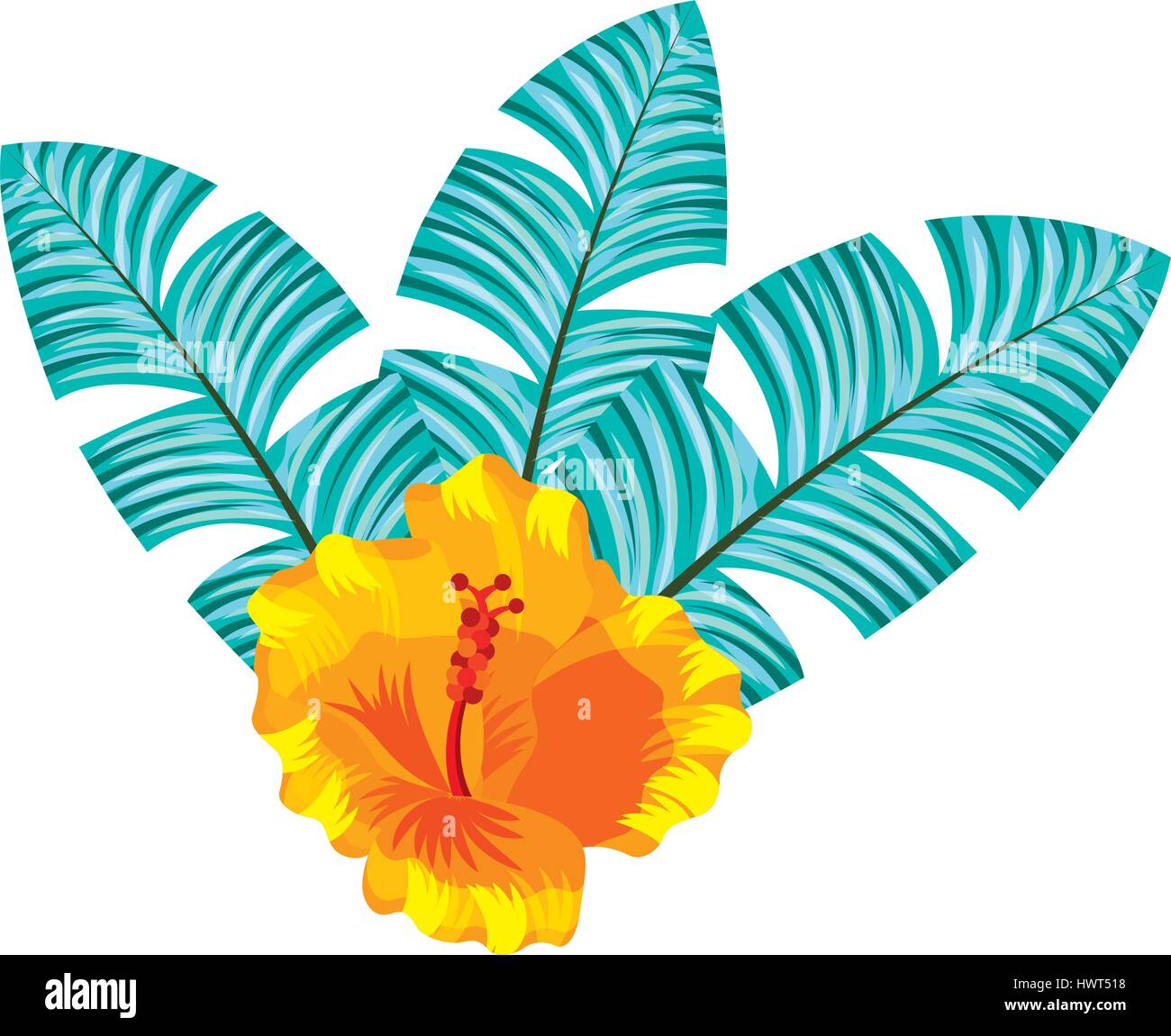 exotic and tropical flower icon Stock Vector Image & Art - Alamy