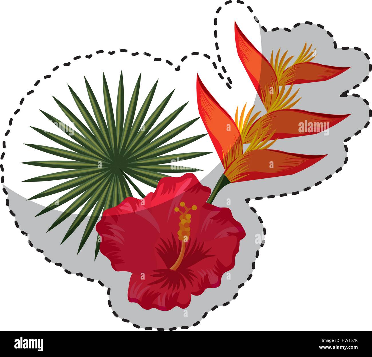 exotic and tropical flower icon Stock Vector Image & Art - Alamy