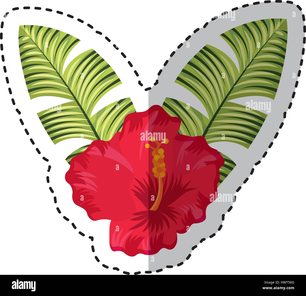 exotic and tropical flower icon Stock Vector Image & Art - Alamy