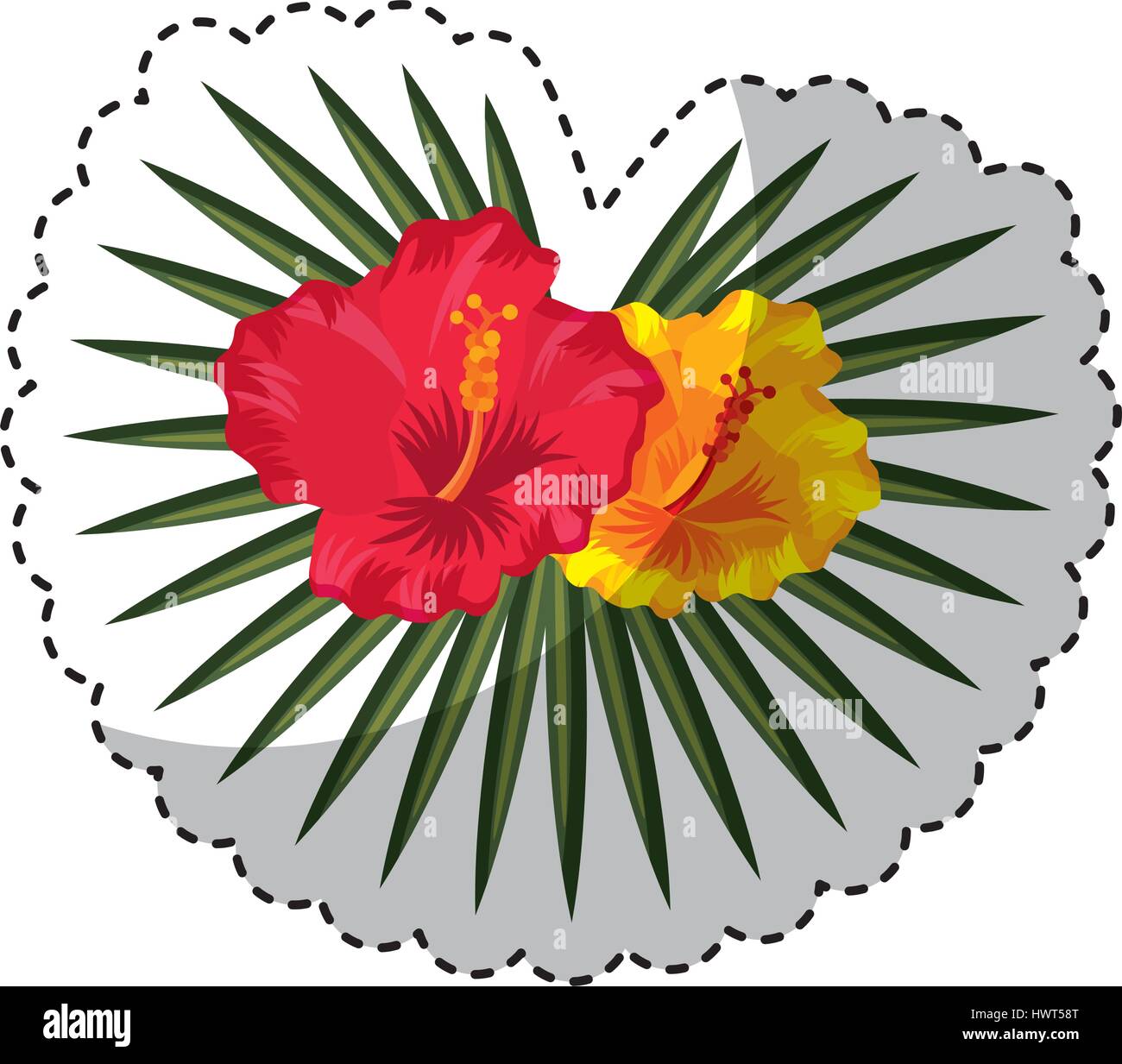 exotic and tropical flower icon Stock Vector Image & Art - Alamy