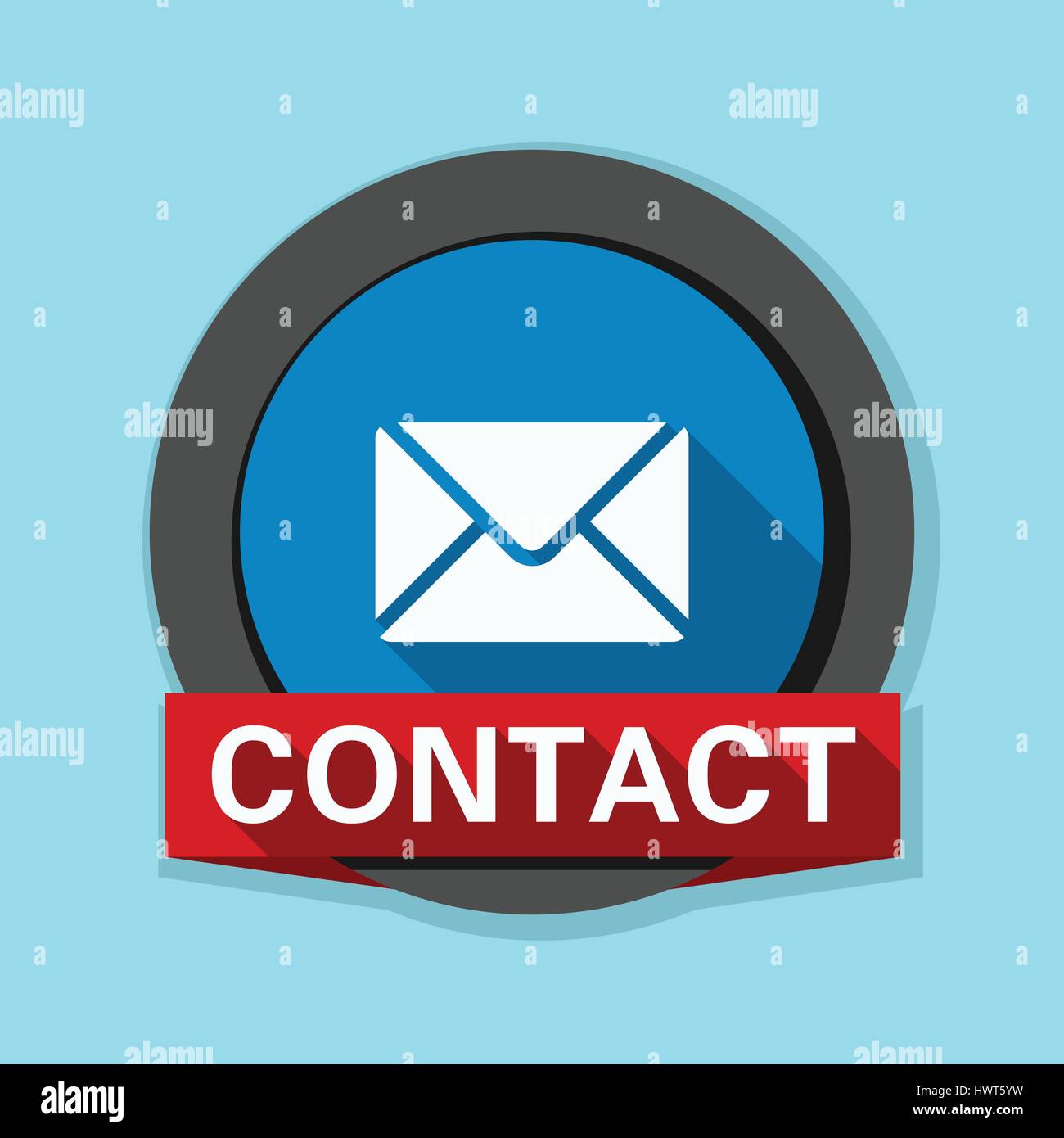 Mail Contact button illustration Stock Vector Image & Art - Alamy