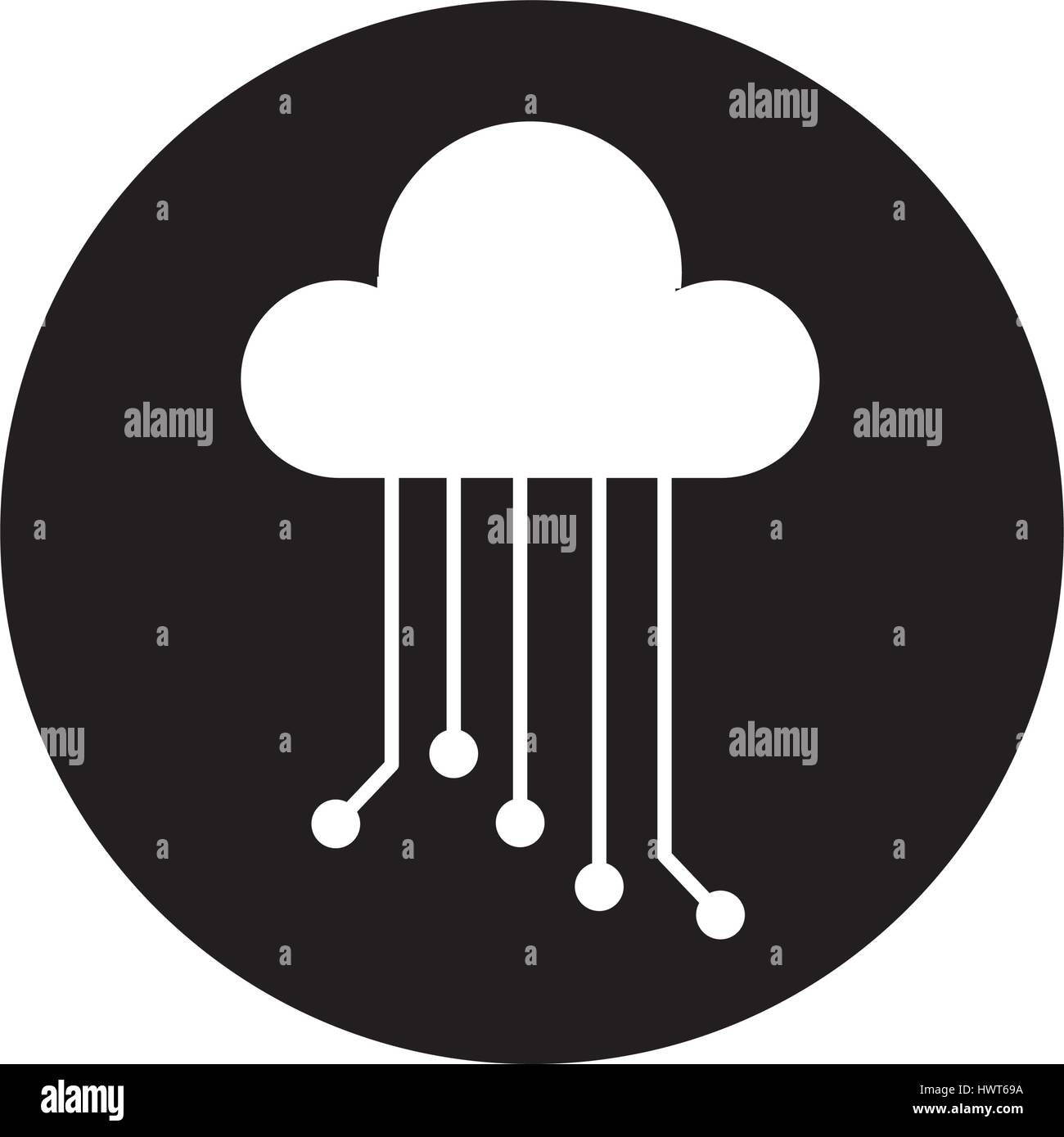 cloud computing isolated icon Stock Vector Image & Art - Alamy