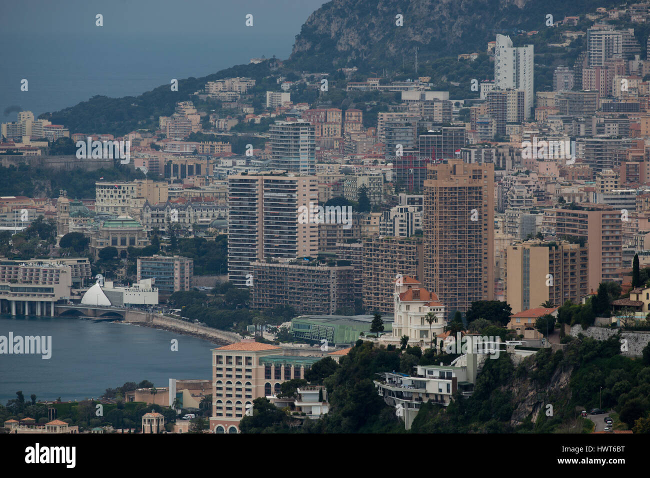 The buildings erected in the center of Montecarlo, in the Principality ...