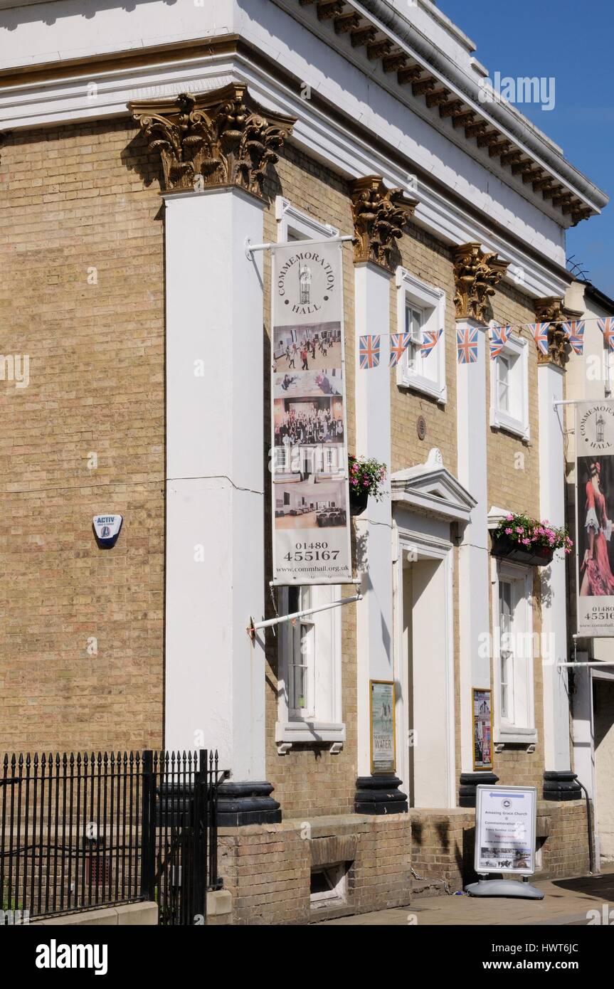 The Commemoration Hall , Huntingdon, Cambridgeshire Stock Photo - Alamy