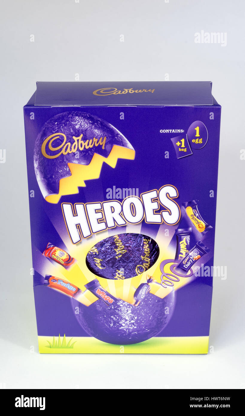 CHESTER, UNITED KINGDOM - March 19 2017: Cadbury's Heroes Easter Egg ...
