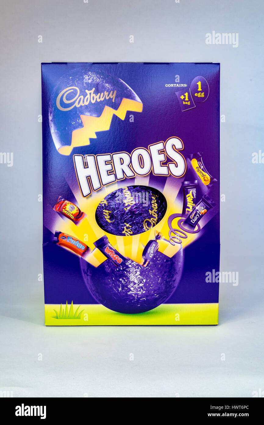 CHESTER, UNITED KINGDOM - March 19 2017: Cadbury's Heroes Easter Egg ...