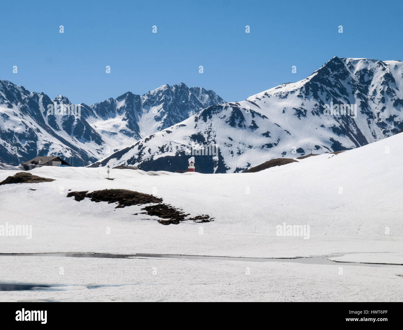 Illuminated lighthouse on mountain hi-res stock photography and images ...