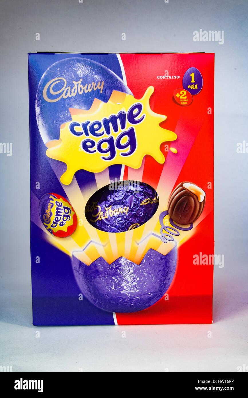 CHESTER, UNITED KINGDOM - March 19 2017: Cadbury's Creme Egg Easter Egg ...