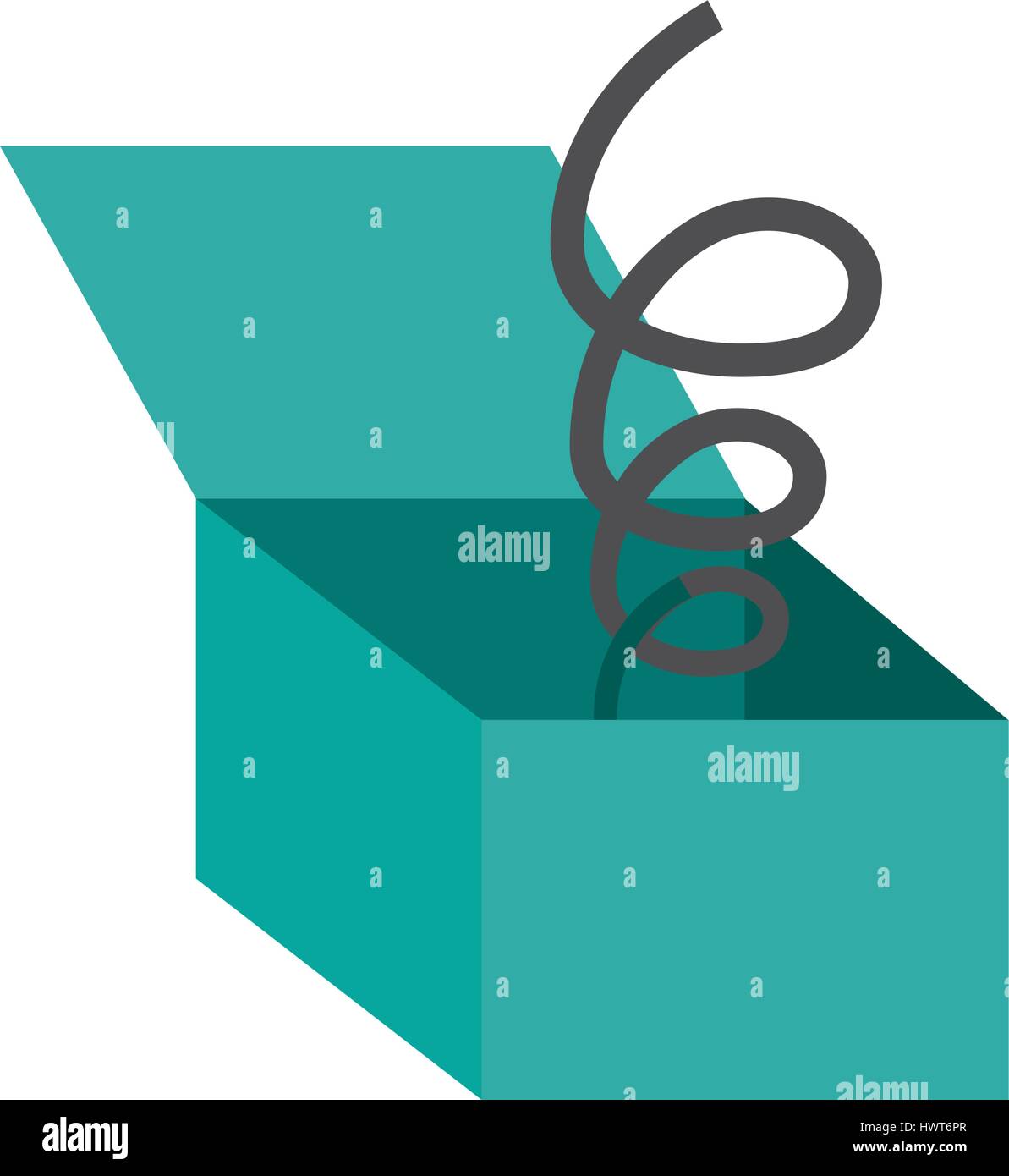 funny surprise box isolated icon Stock Vector Image & Art - Alamy